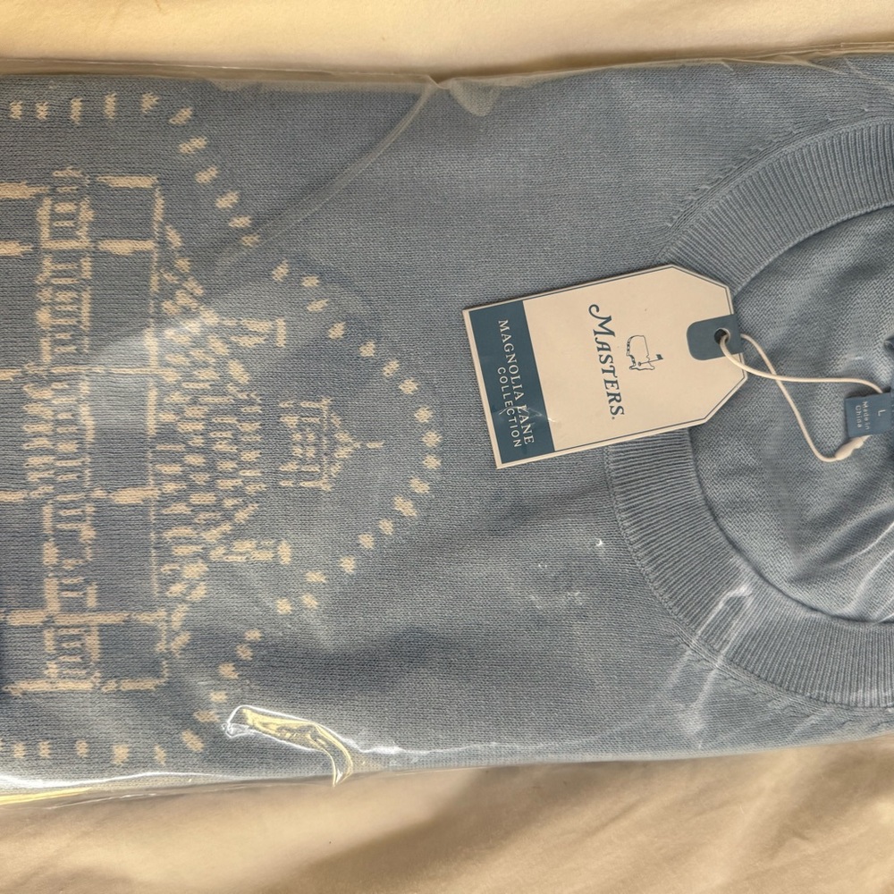 Masters 2025 Magnolia Lane Collection Blue Sweater NWT - Gem